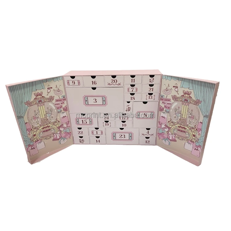 Factory Outlet Advent Calendar Christmas Gift Box Advent Calendar Candle/jewelry Package Box 12 ...