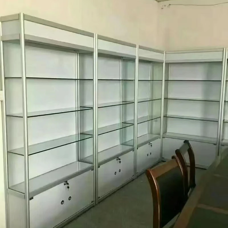 Glass Prizes Trophies Certificate Cabinet Jewelry Stationery Shelves ...