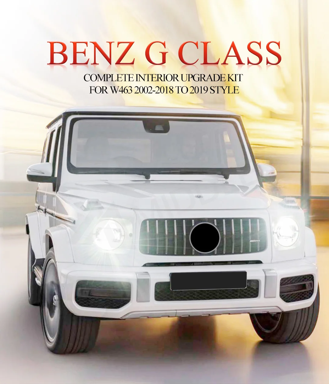 Middle Sky Blue G500 G63 G55 2002-2018 Interior Accessories W463 ...