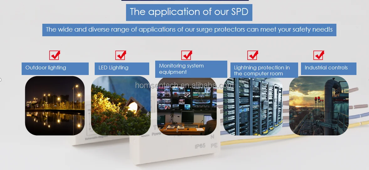 20kv High-speed Street Lights Power Supply Led Spd Surge Protector ...