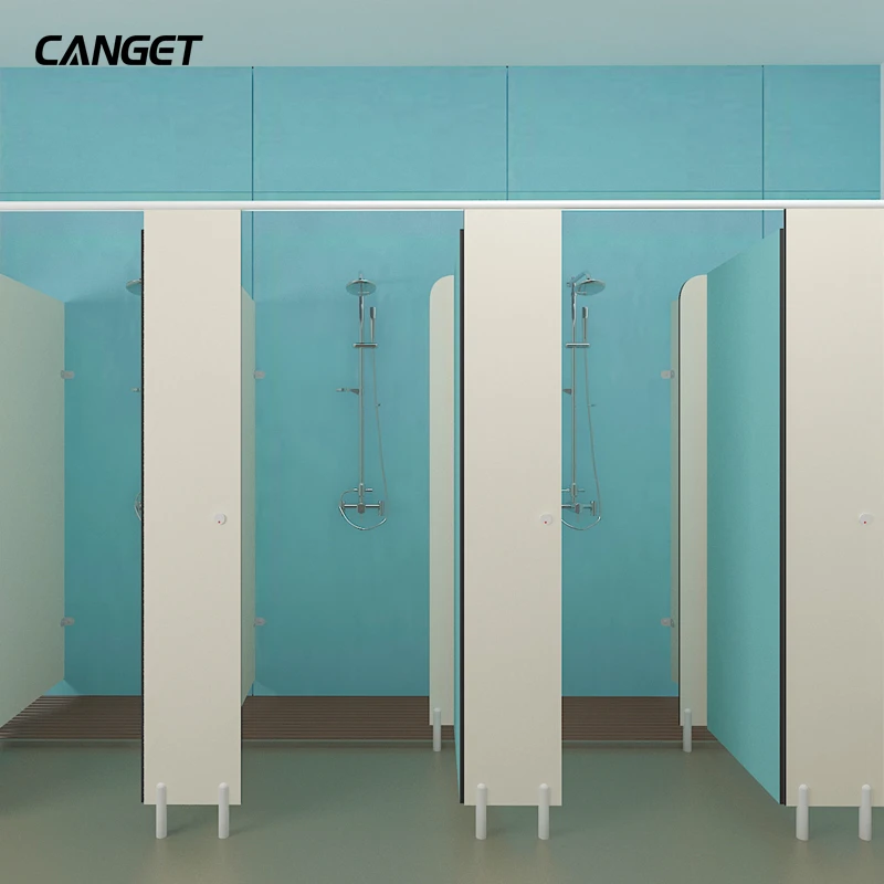 ISO Certificate Modern Design HPL Waterproof Gym Shower Partition