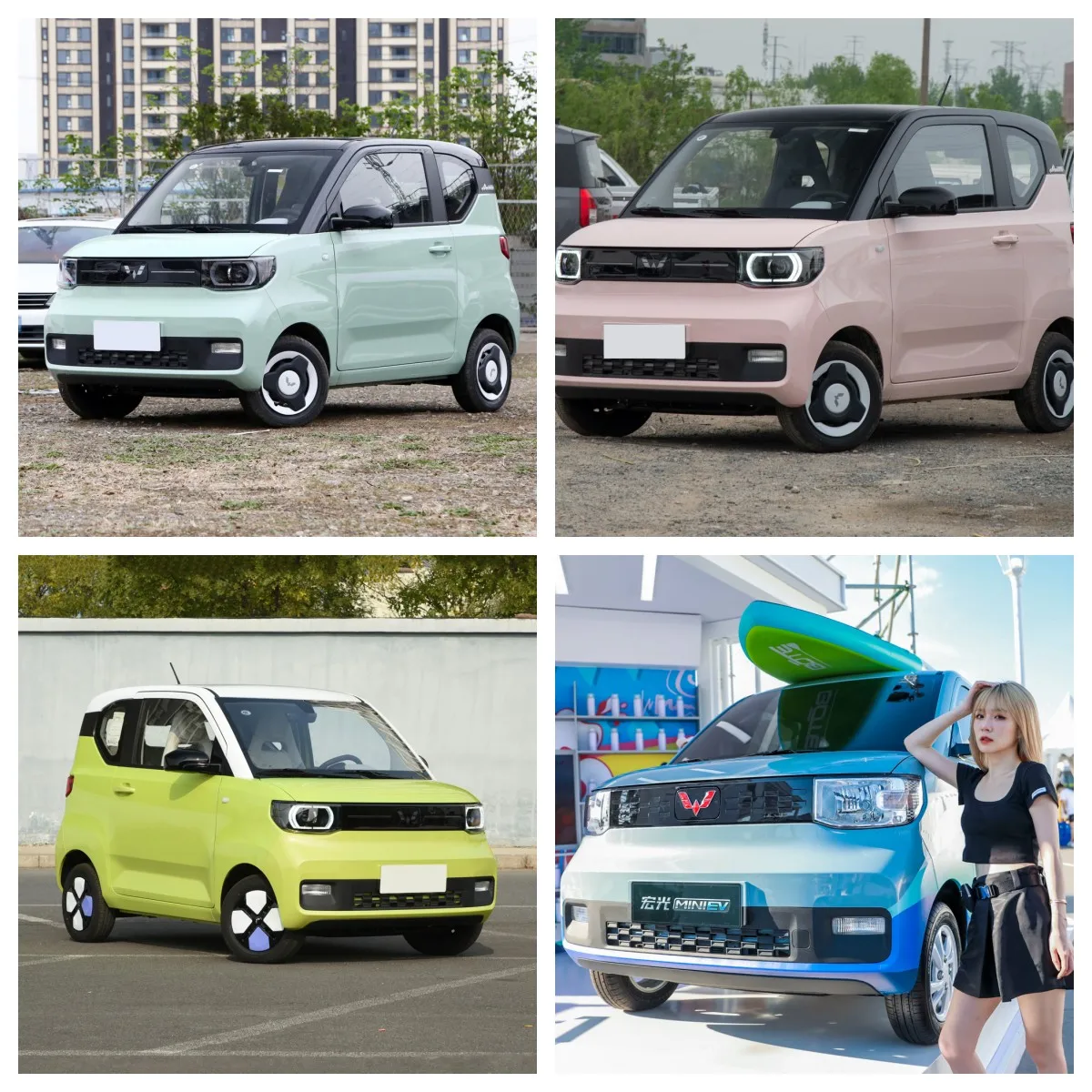 Hot Sale 2023 Wuling Mini New Energy Ac Auto Electrico Used Cars Two ...