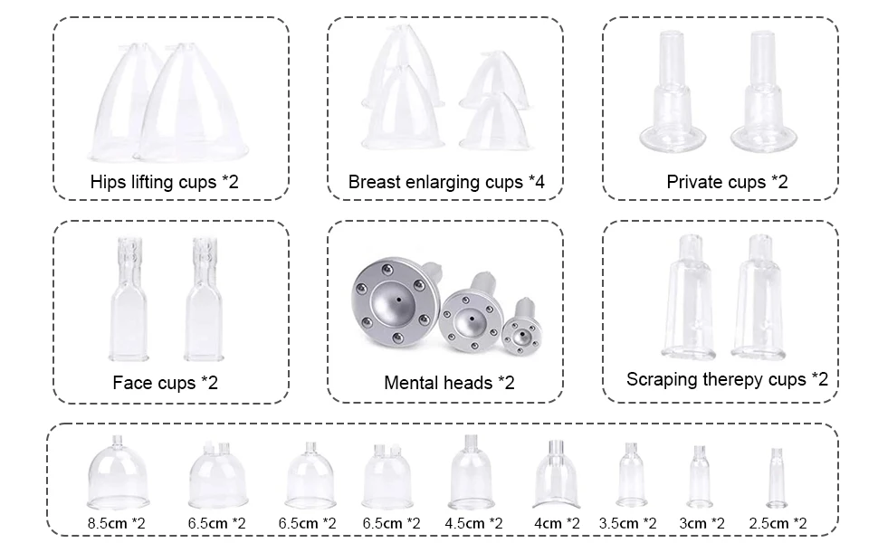 Portable Breast Enhancer Butt Lift Breast Pump Enhancement Massager ...