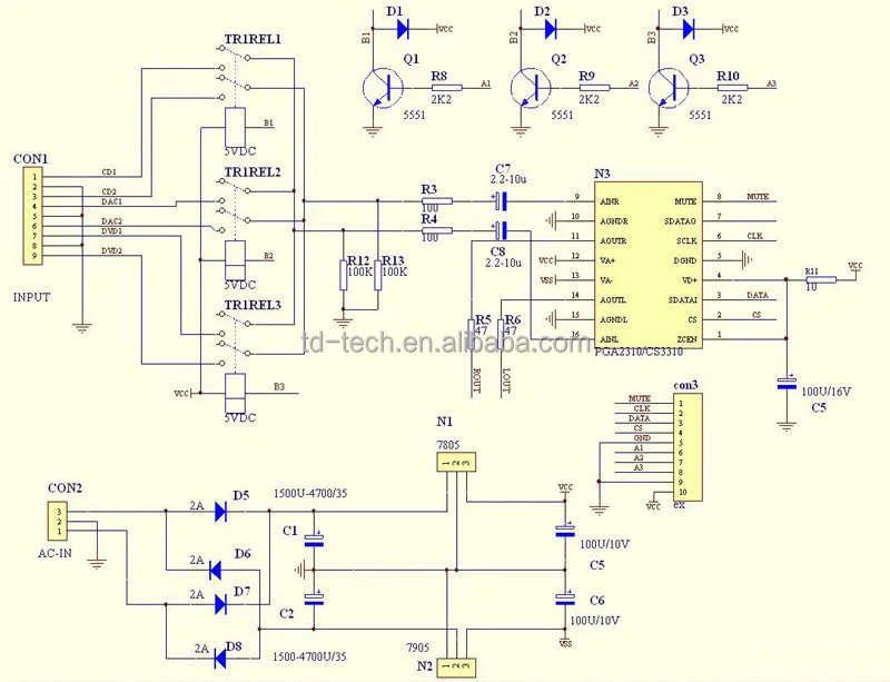 Taidacent LCD Display Preamplifier Remote Control PGA2310 PGA2311 Remote Volume Control for ...