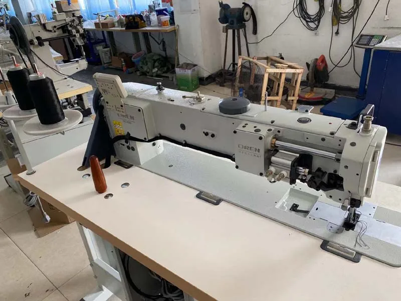 OREN Long Arm Double Needle Sewing Machine Garment Sewing Machine RN ...