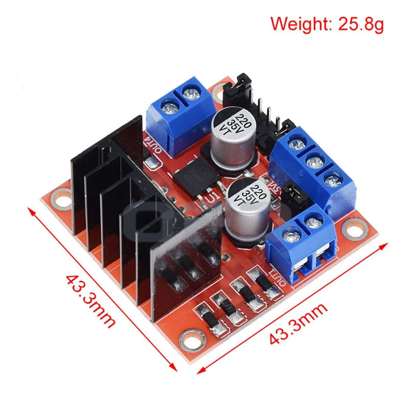 L298n Motor Driver Board Module Dual H Bridge Stepper Motor Drive ...