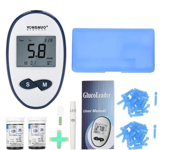 Szmiqu Blood Glucose Meter 50 Pieces Test Strips And Lancets Blood ...