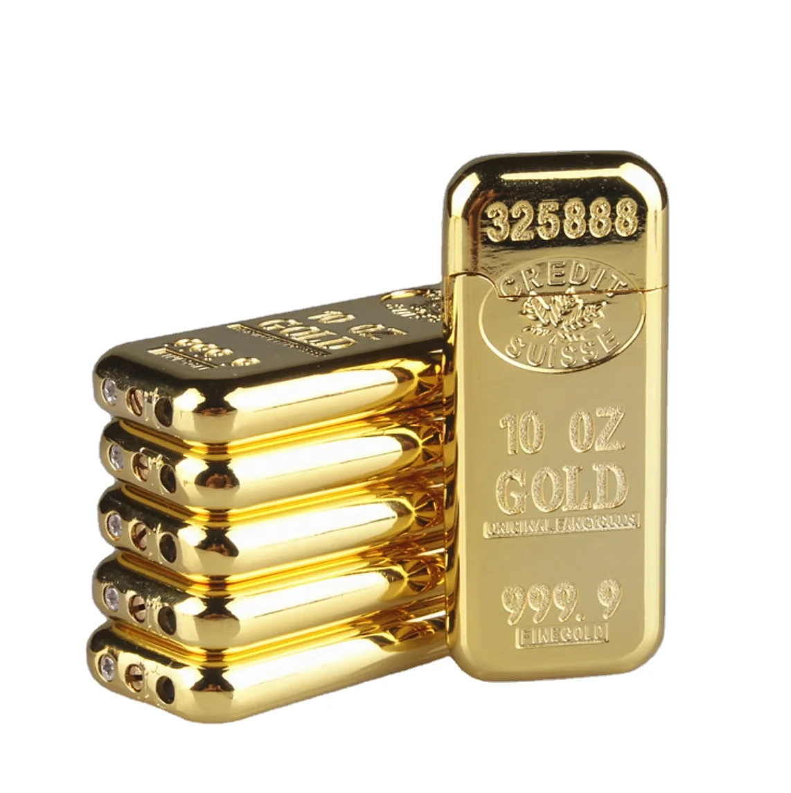 Debang Top Sale Creative Lighter Customizable Gold Bar Lighter Butane ...