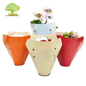 Biodegradable Kraft Paper Sleeve Plant Bag For Basil Vegetable And ...