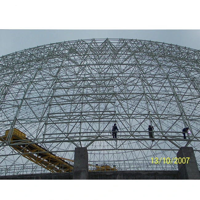 Dome Steel Structure Space Frame Dry Coal Shed Storage Roof Cover For ...