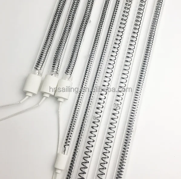 Fast Heat Twin Tubes Ceramic Reflector Infrared Heater One Head Wire ...