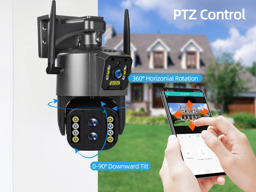 Wistino 4k Outdoor 10x Optical Zoom Surveillance Cctv Wifi Security ...