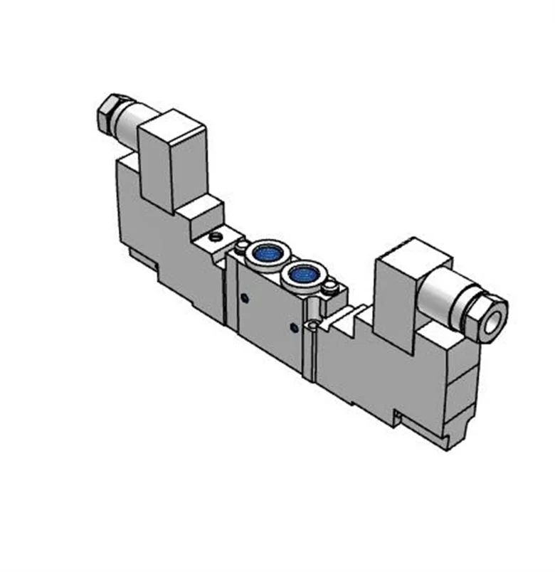 Smc 5-way Solenoid Valve Direct Piping Type 3-position Center Seal ...