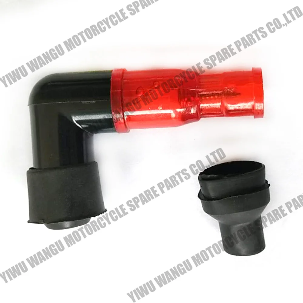 Flashing Spark Plug Cap - Colorful Rubber Motorcycle Ignition