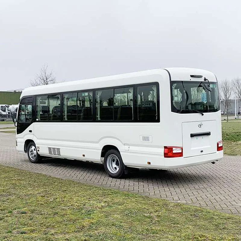 White Good Condition Toyo Ta Used Bus 30 Passenger Mini Coaster Bus