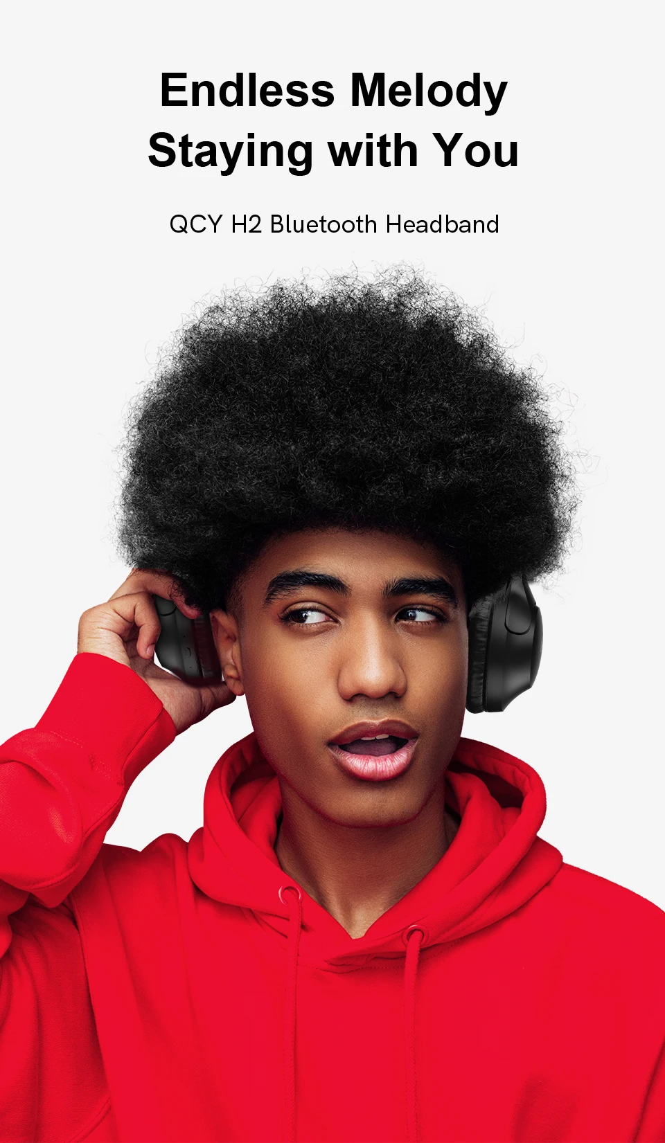 Qcy H2 Headset Bt5.3 True Wireless Headphone Hifi Stereo Earbuds Gaming ...