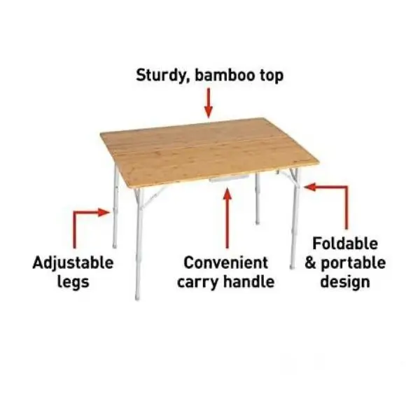 Waterproof Scratch-proof Aluminum Portable Folding Picnic Table For Bbq Backyard Patio Party ...