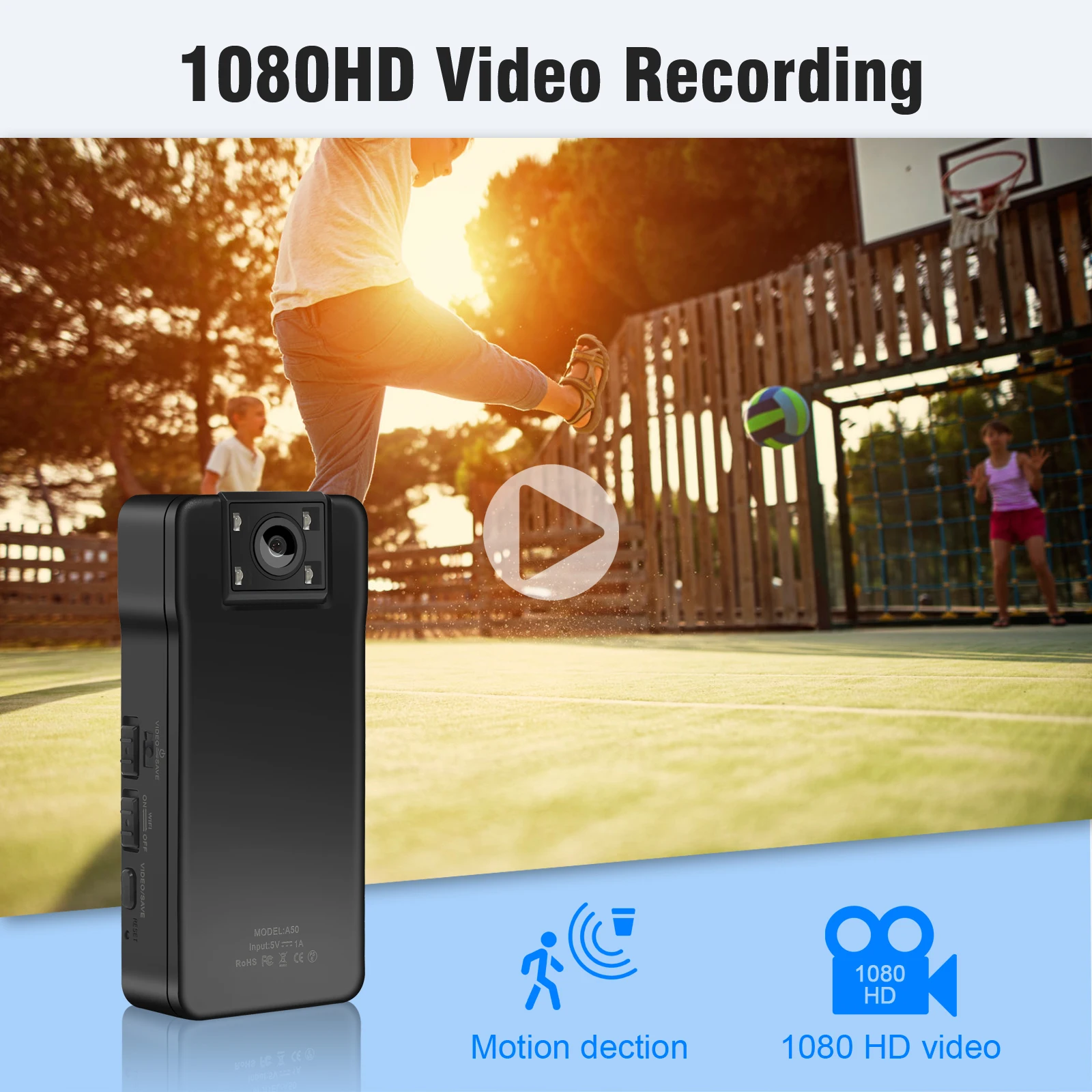 A50 Hd 1080p Mini Camera Wif Remote Control Motion Detection Bodycam ...