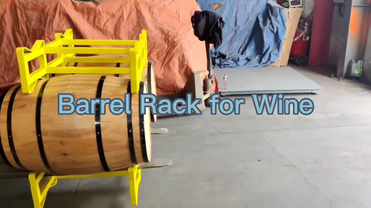 Metal Steel Stack Powder Coated Wine Barrel Racks For 59 Gallon Barrels ...