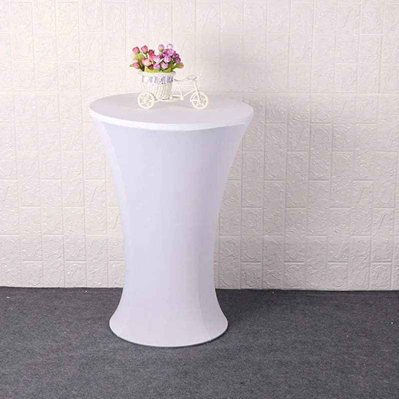 Libosa Milk Silk Stretch Bar Table Cloth Round Table Cover 60*120cm ...