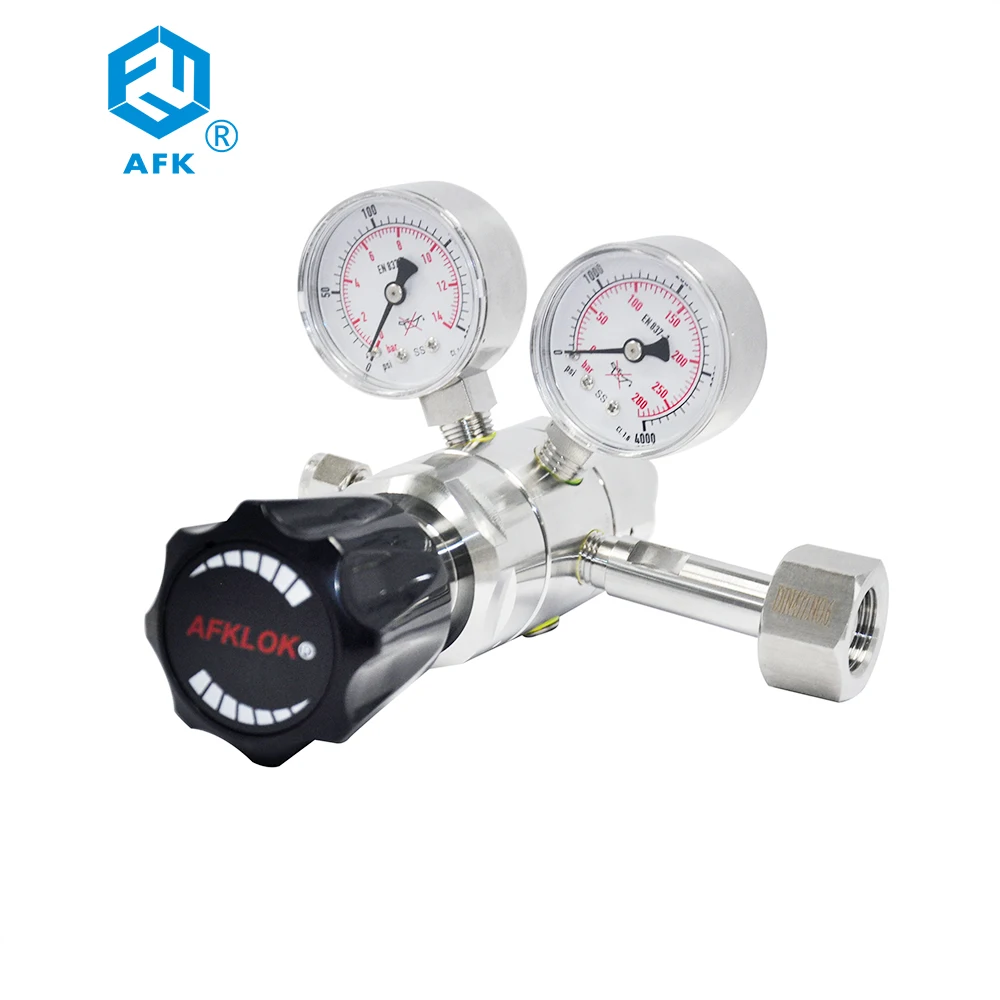 6000psi Hydrogen Dual Stage Pressure Regulator For Gas Laboratory ...