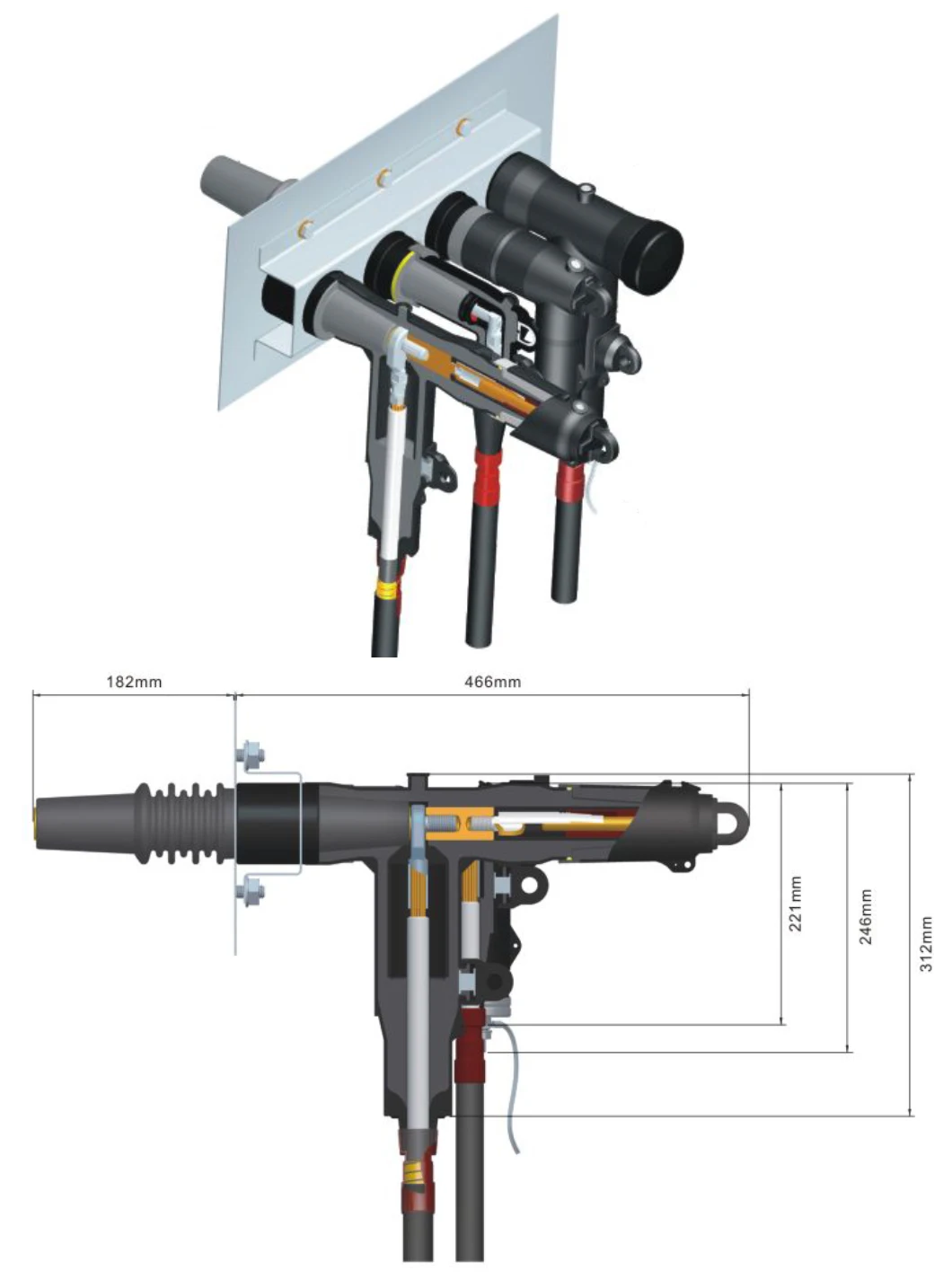 Ymp 15kv 200A 600A Specific Junction Busbar Deadbreak Junctions ...