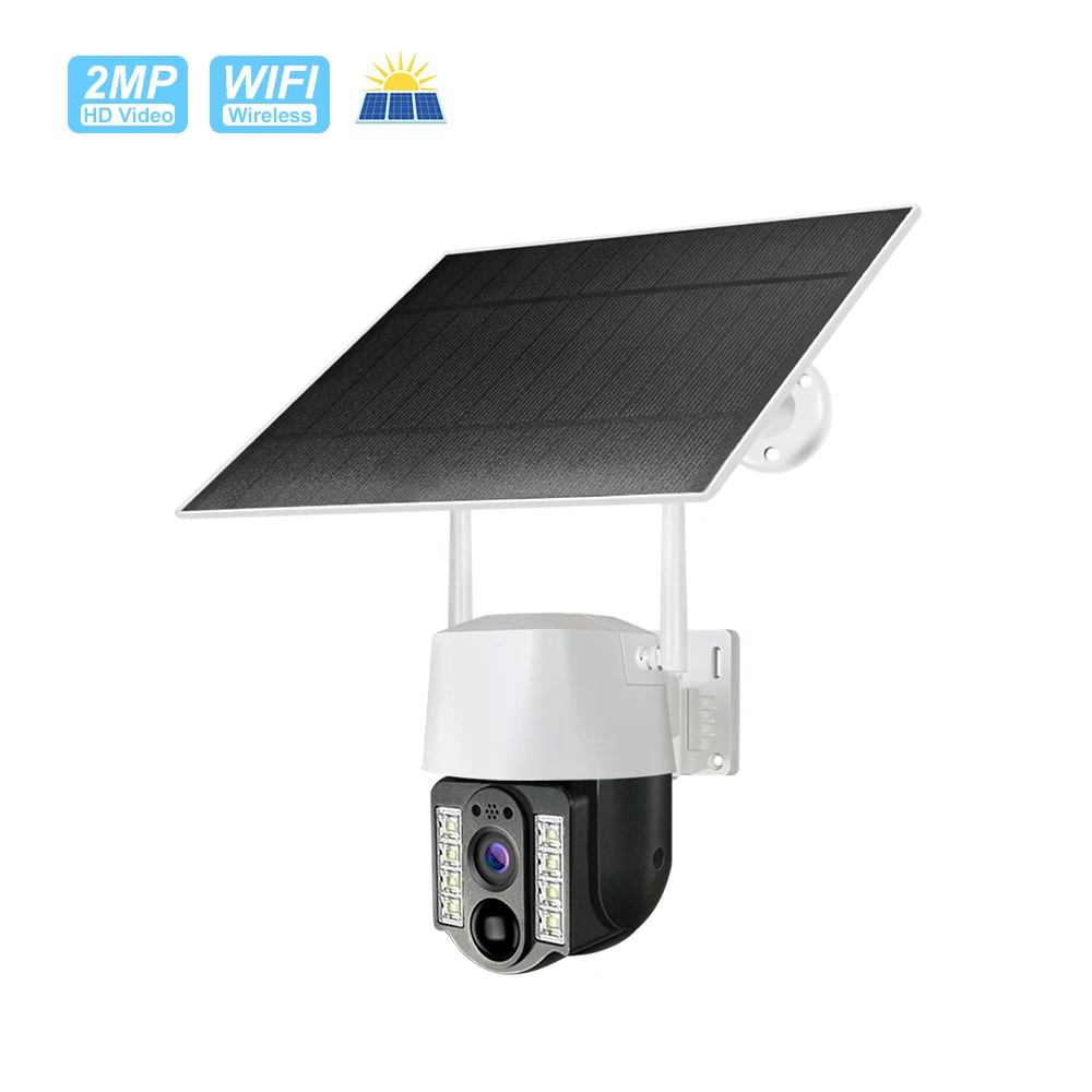 V380 1080p Outdoor Solar Ptz Camera Wireless Security Surveillance ...
