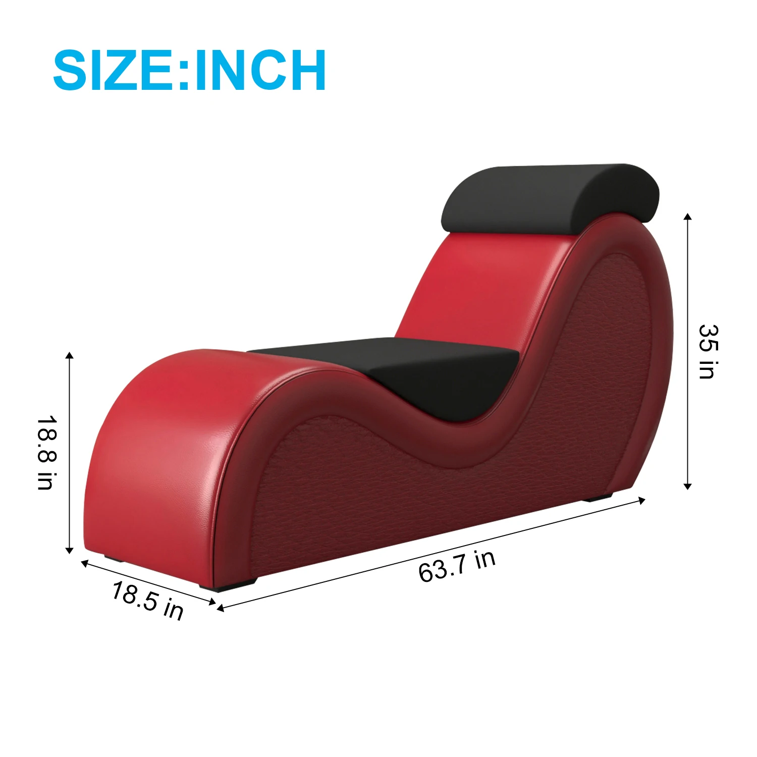 Drop Shipping Hot Selling Pu Leather S Shape Relaxing Leisure Sleeping