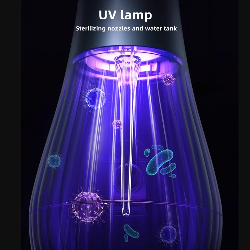 High Pressure Electric Water Flosser Water Irrigater With Uv Lamp ...