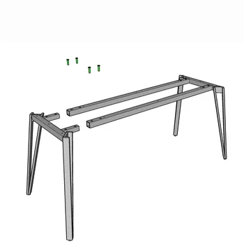 Customized Durable Corrosion-resistant Modern Metal Table Legs Table Frame For Office Home - Buy ...