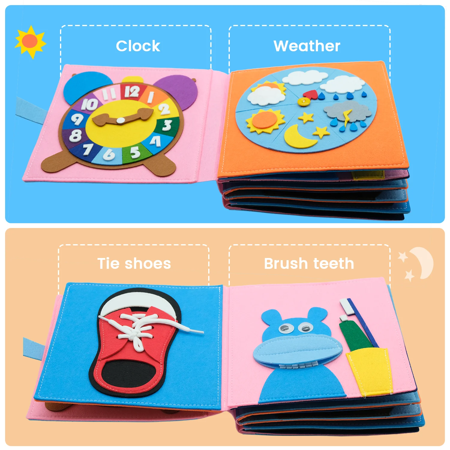 Felt Early Childhood Education Books Children's Enlightenment Cartoon ...