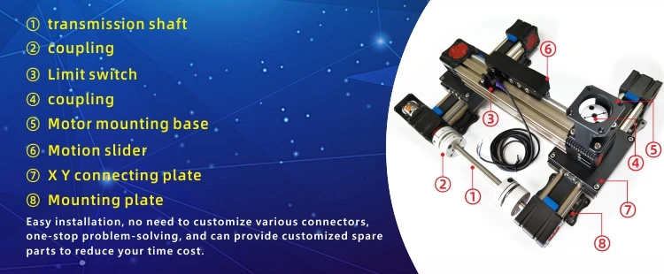 50-3900mm Cnc Linear Module Track Motion Slide Table Xyz Axis Slide ...