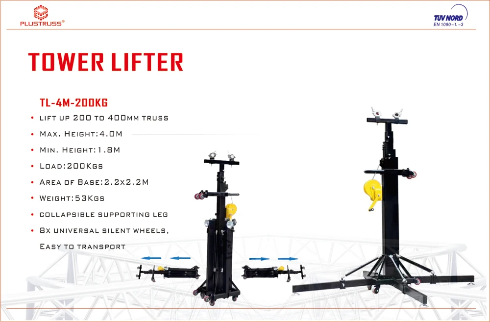 Plustruss Tower Lifter Truss Support Lift Tower Stage Truss Display ...