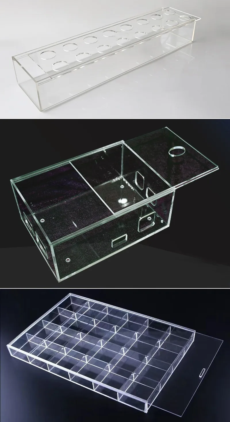 Acrylic Box with Sliding Lid - Custom Transparent Storage