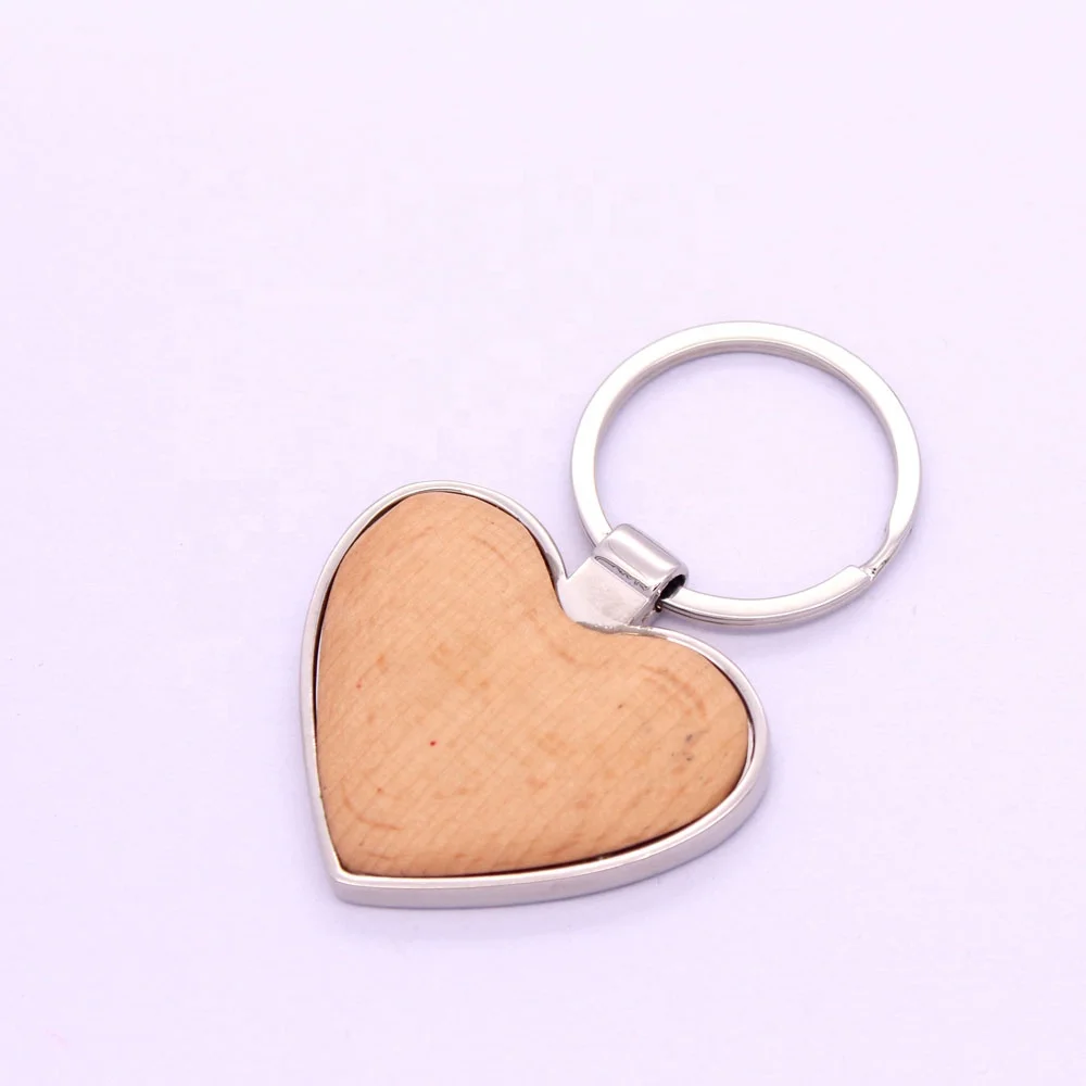 Wholesale Personalized Sublimation Blanks Plain Wooden Keychain For ...