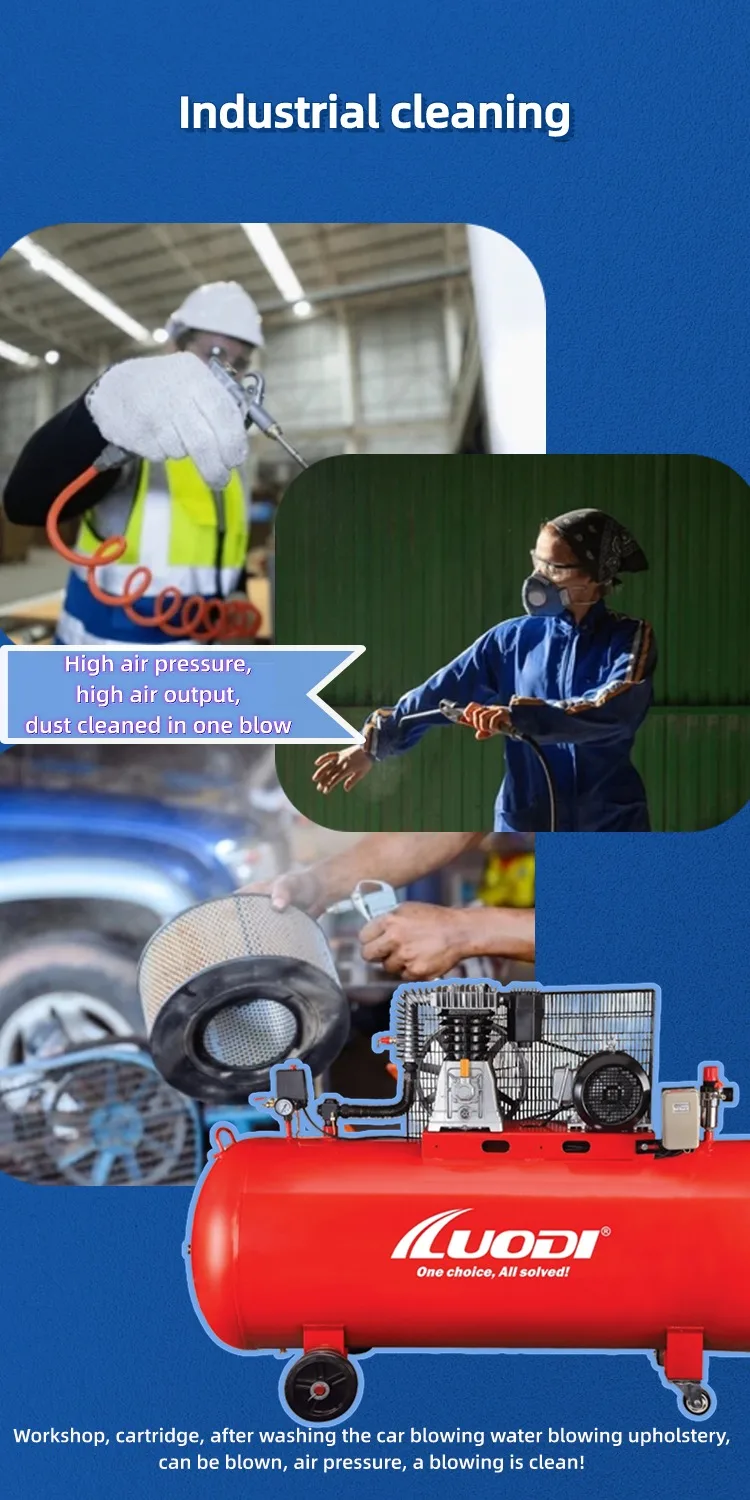 Italy Oil Free Dry Air Compressor Belt Driven Piston Type 2hp/1.5kw 50l ...