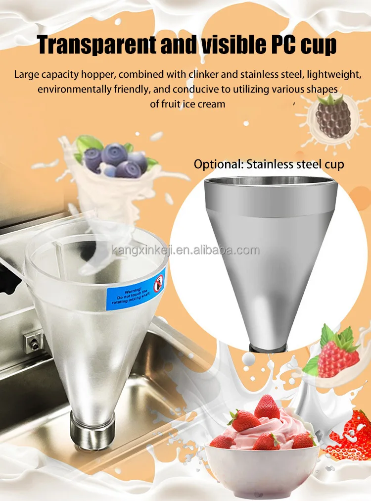 Fresh Real Fruit Ice Cream Machine - Easy & Efficient