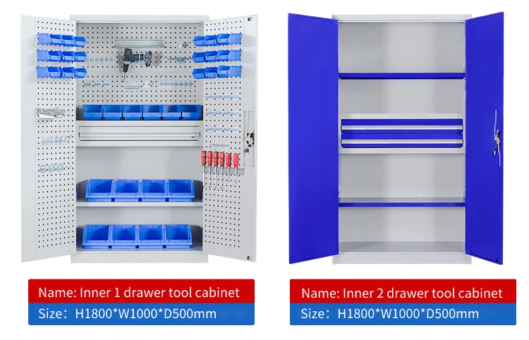Metal Steel Tool Cabinet With 3 Drawers Combination Tools Cabinet Tool ...