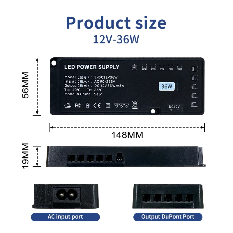 Support Customization12V36W Intelligent Connector Led Driver Led Power ...