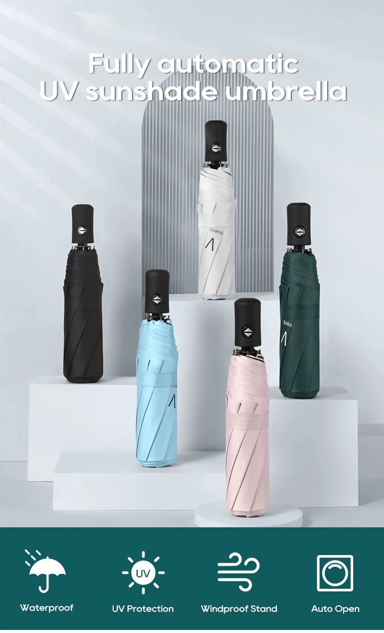 Wholesale Fully Automatic UV Umbrellas - Perfect for Women