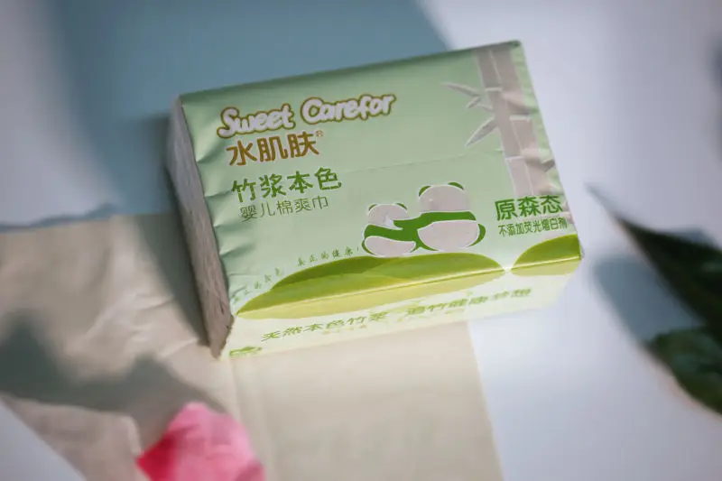 Kraft Cube Box Bamboo Lotion Facial Tissue 3ply 60-80 Sheets Direct ...
