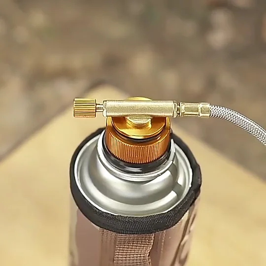 Outdoor Camping Gas Stove Converter Gas Burner Connector Aluminum Gas ...