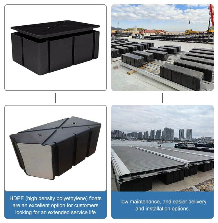 Heavy Duty Pe Plastic Modular Floating Dock System For Marinas And Boat ...