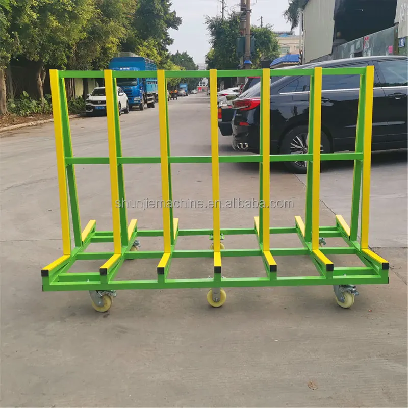 Customized 78 Inches a Frame Glass Transport Cart Rack