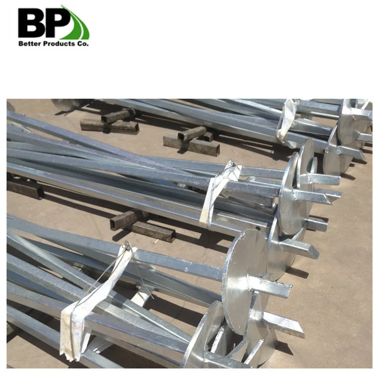Construction Helical Post Anchor Helical Piles Ground Screw For Sale ...
