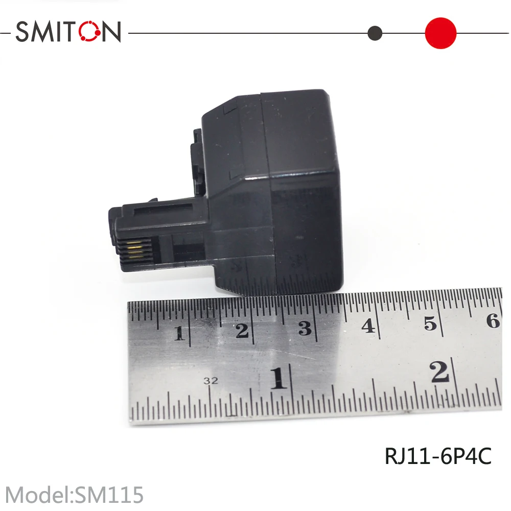 Rj11 Wall Plate Male Plug To Dual Rj11 Female Socket Adapter - Buy Male ...