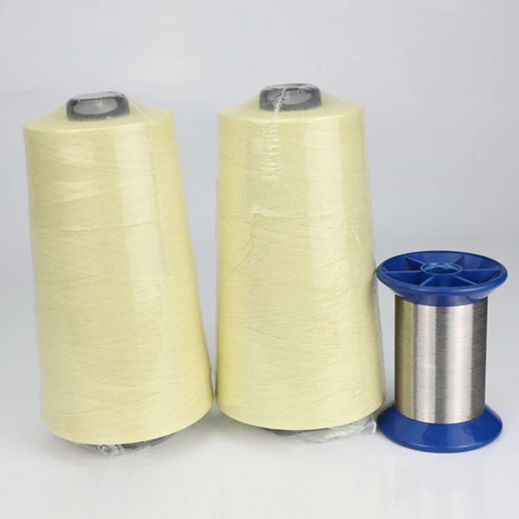 Aramid Stainless Steel Wire Sewing Thread Hybrid Aramid/steel Thread ...