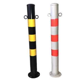 Traffic Safety Reflective Chained Steel Roadside Parking Barrier ...