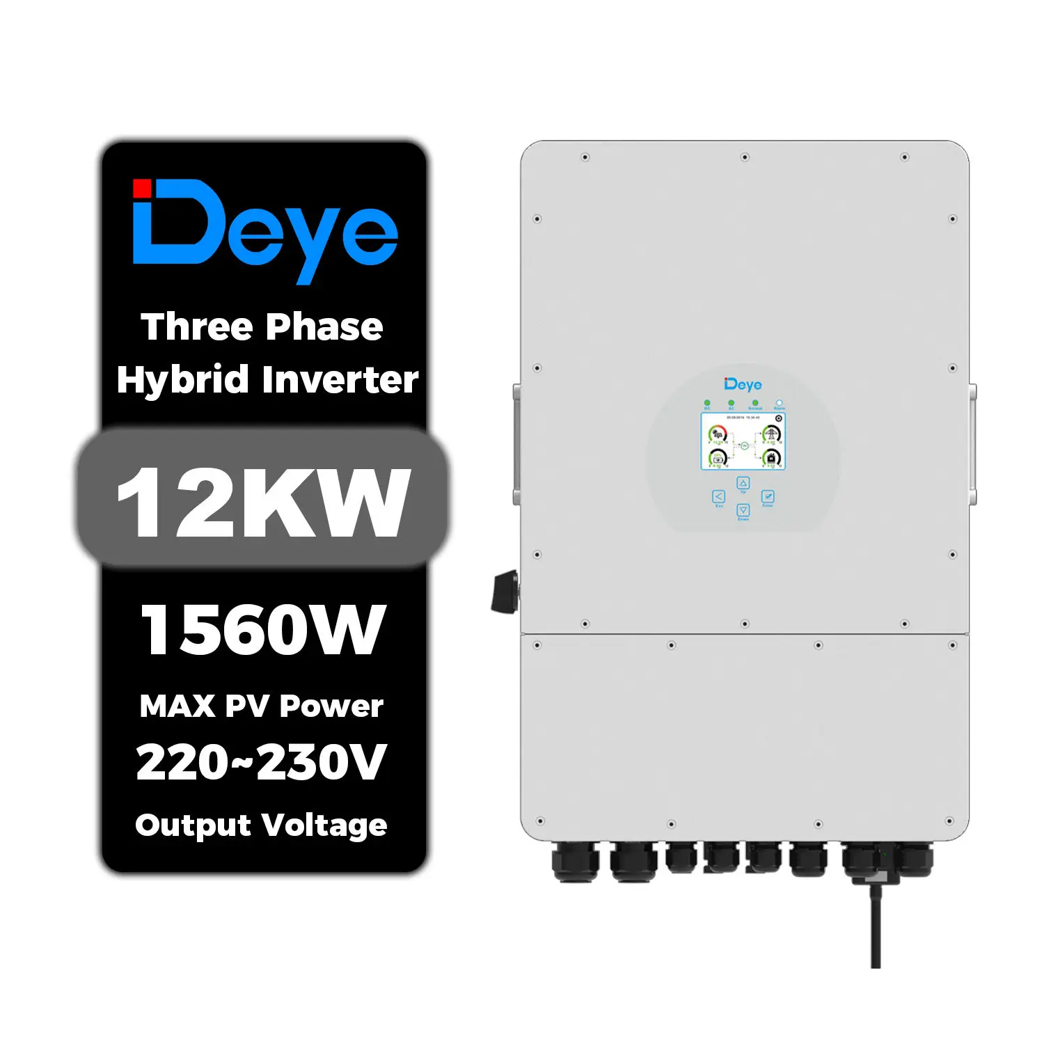 Deye Hybrid Inverter Sun-12k-sg04lp3-eu 12kw Inverter Three Phase For ...