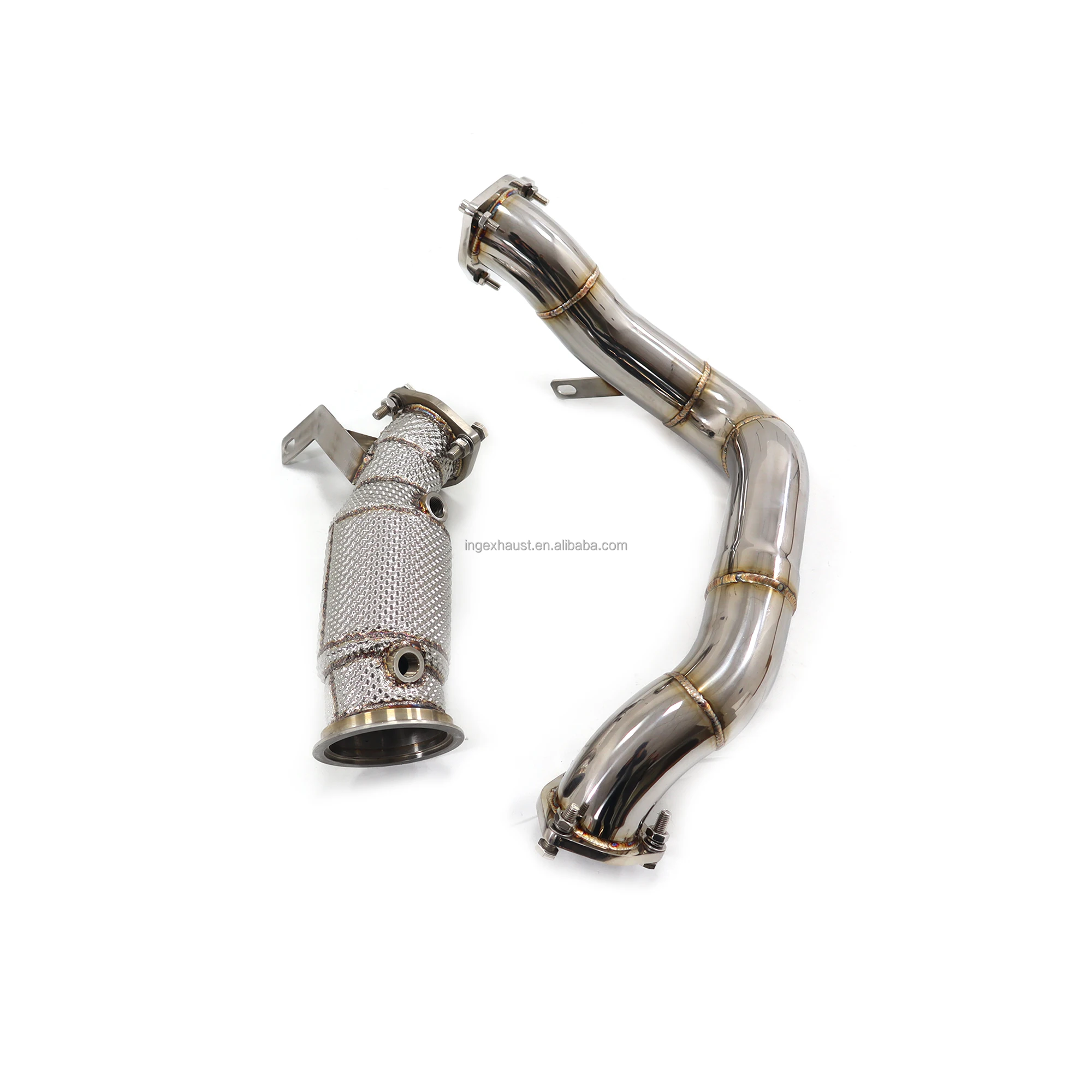 Ing High Performance Exhaust Downpipe For Porsche Macan 95b 2.0t 2020+ Resonant Tube Front Pipes ...